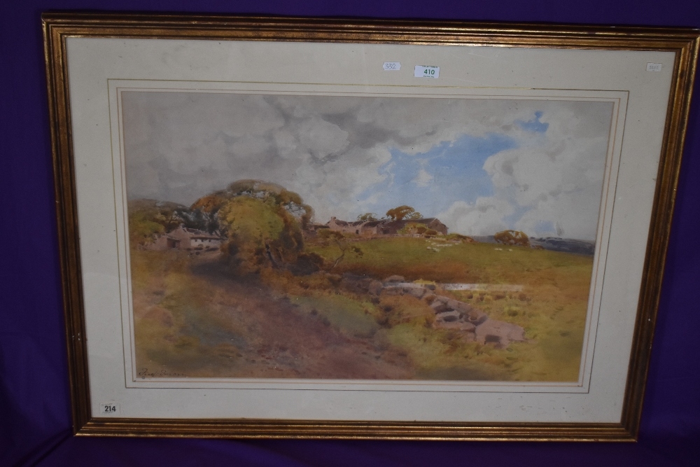 Fred Tucker | A pastoral landscape depicting a drystone wall leading to ...