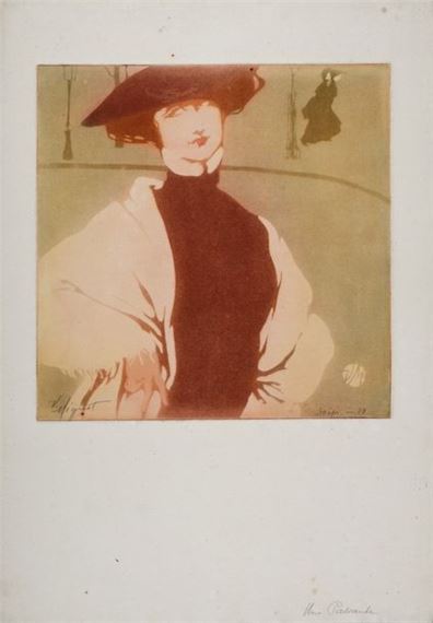 Victor Mignot | Une Passante (Circa 1910) | MutualArt