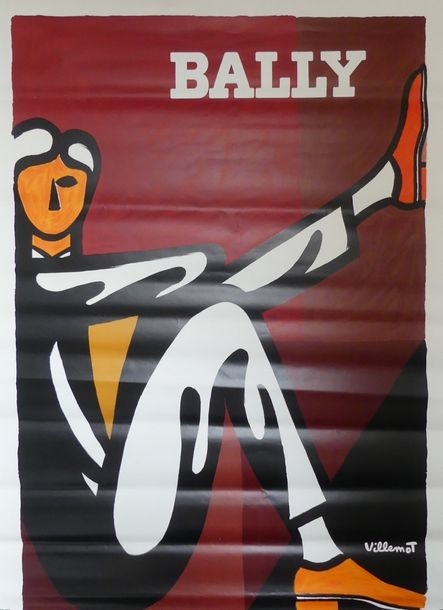 Bernard Villemot | BALLY. MAN ORANGE SHOES (Circa 1986) | MutualArt