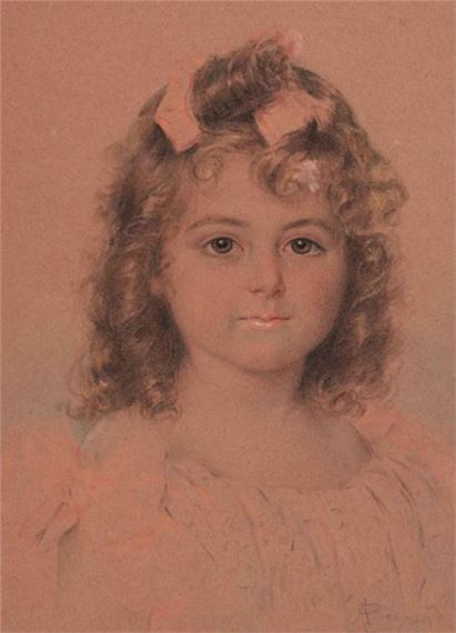 Albert Besnard | Portrait of a little girl | MutualArt