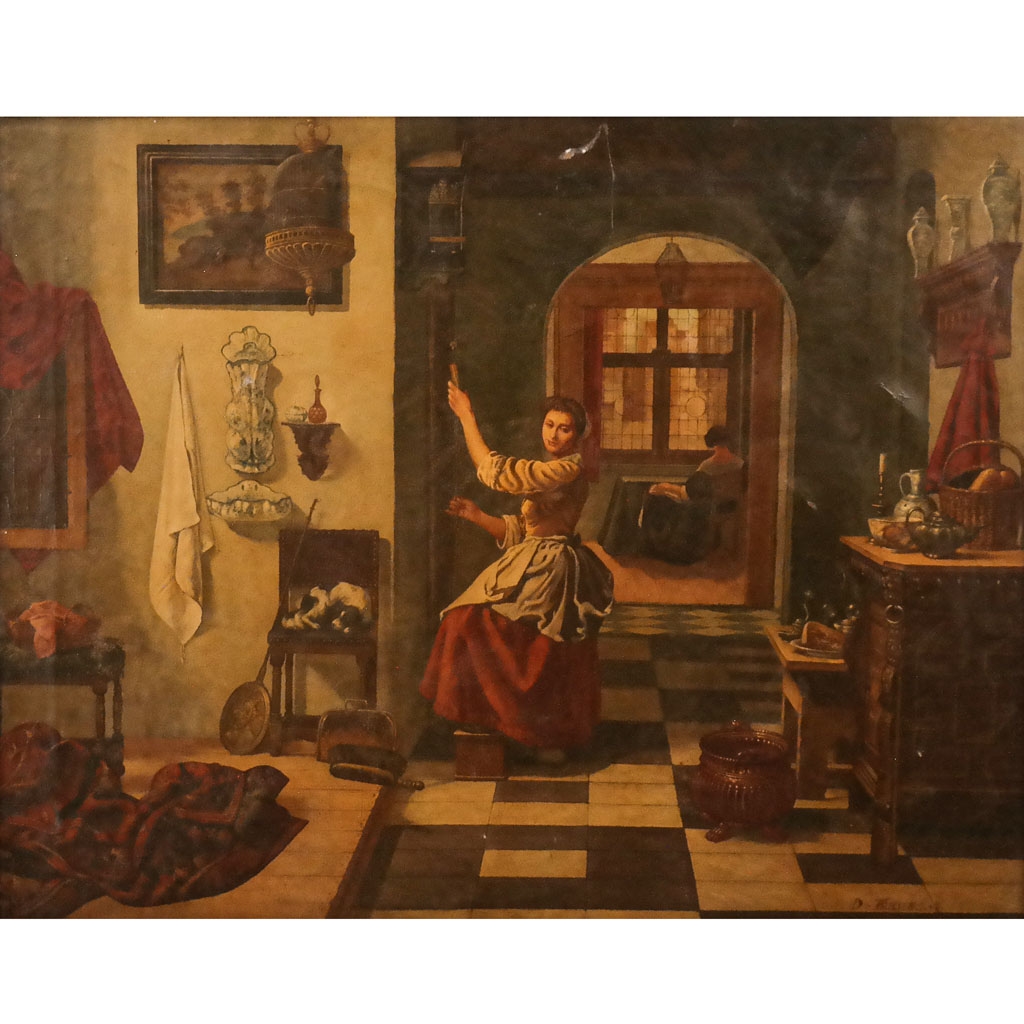 Jan Vermeer | Herr und Dame beim Wein | MutualArt