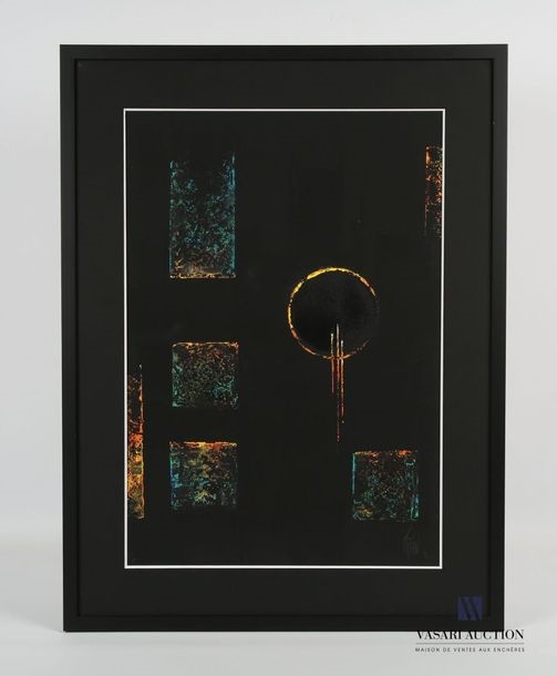 Max Mitau | Abstract composition with quadrilaterals and circle on ...