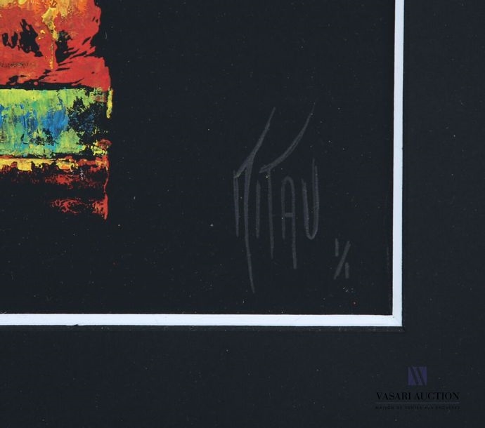 Max Mitau | Abstract composition with circle and quadrilaterals on ...