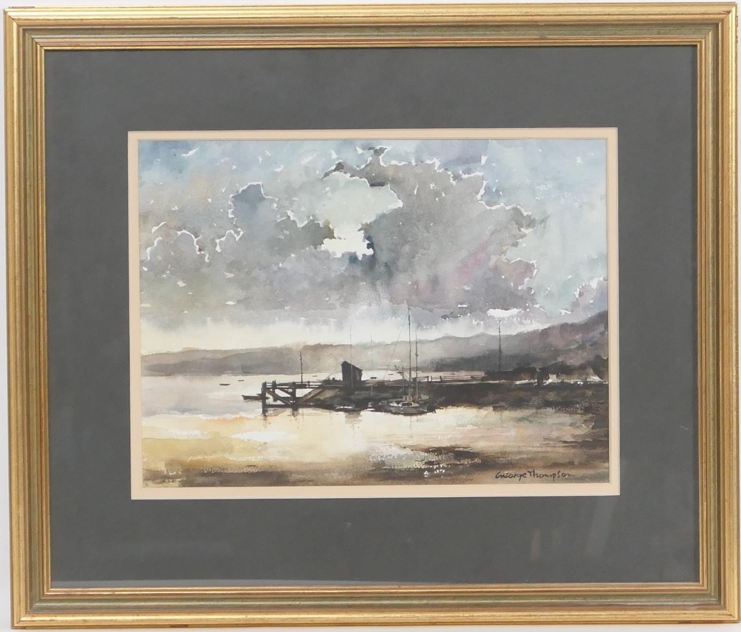 George Thompson | 'From the boatyard at Deganwy' | MutualArt