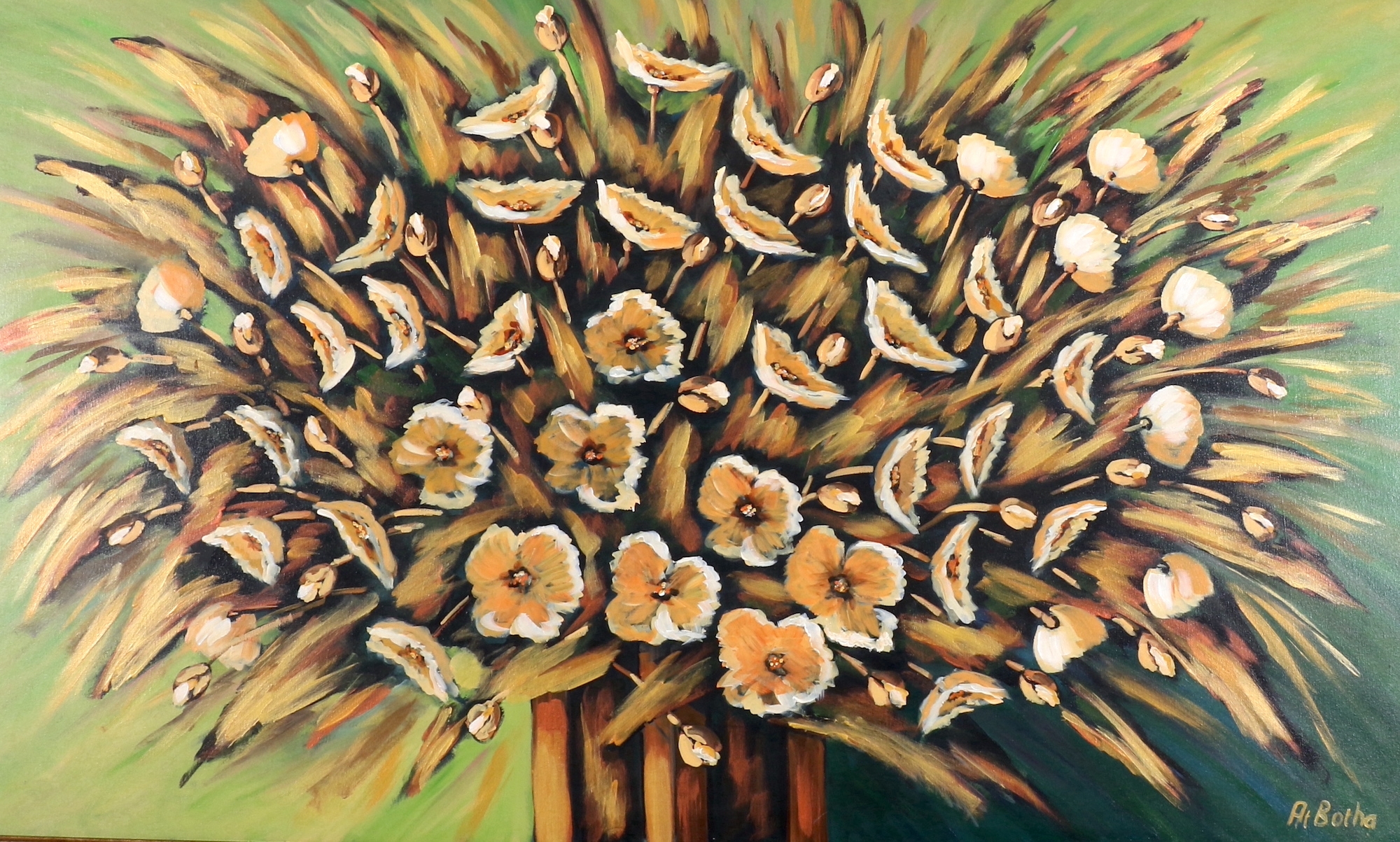 At Botha | STILL LIFE OF FLOWERS IN A VASE | MutualArt