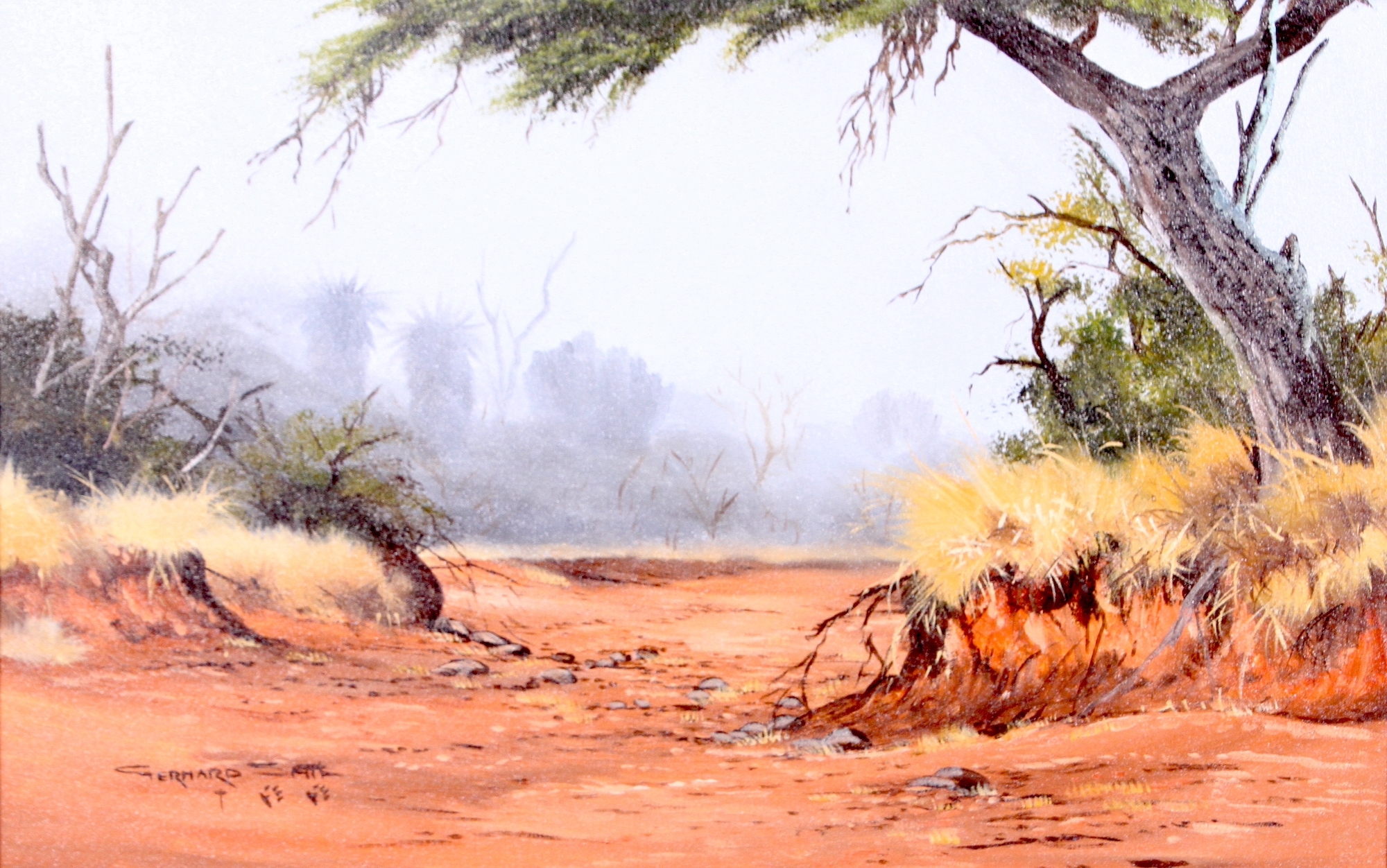 Gerhard Smit | DRIED RIVER IN THE BUSHVELD | MutualArt