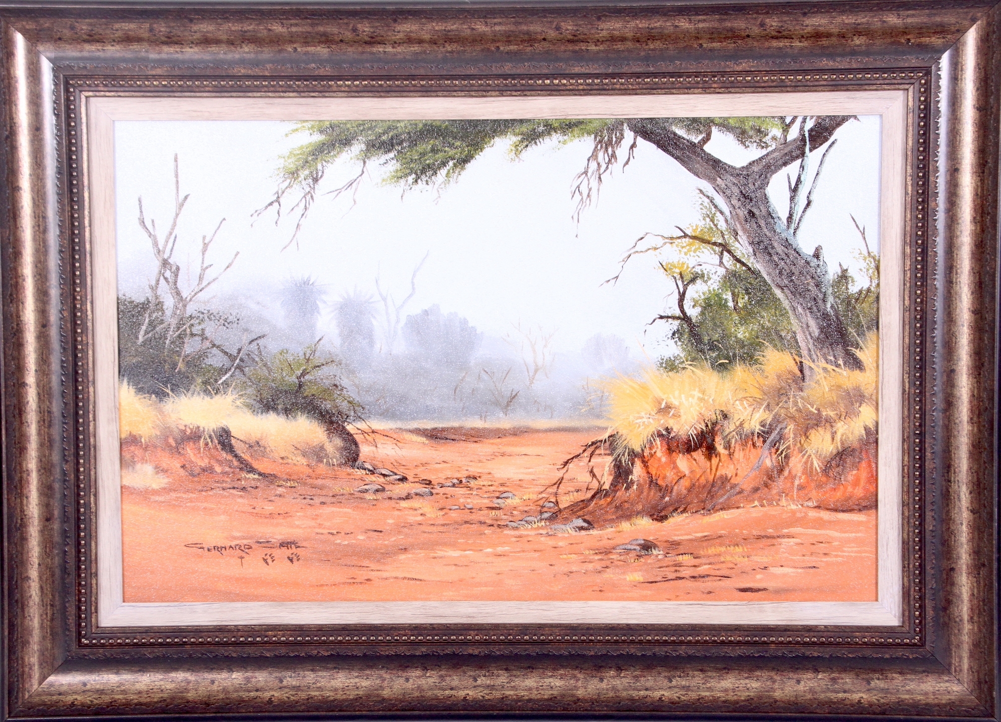 Gerhard Smit | DRIED RIVER IN THE BUSHVELD | MutualArt