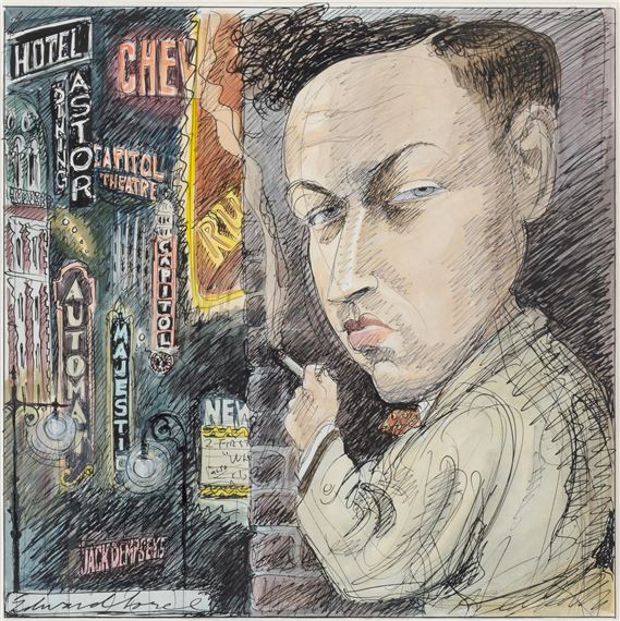 Edward Sorel | Times Square | MutualArt