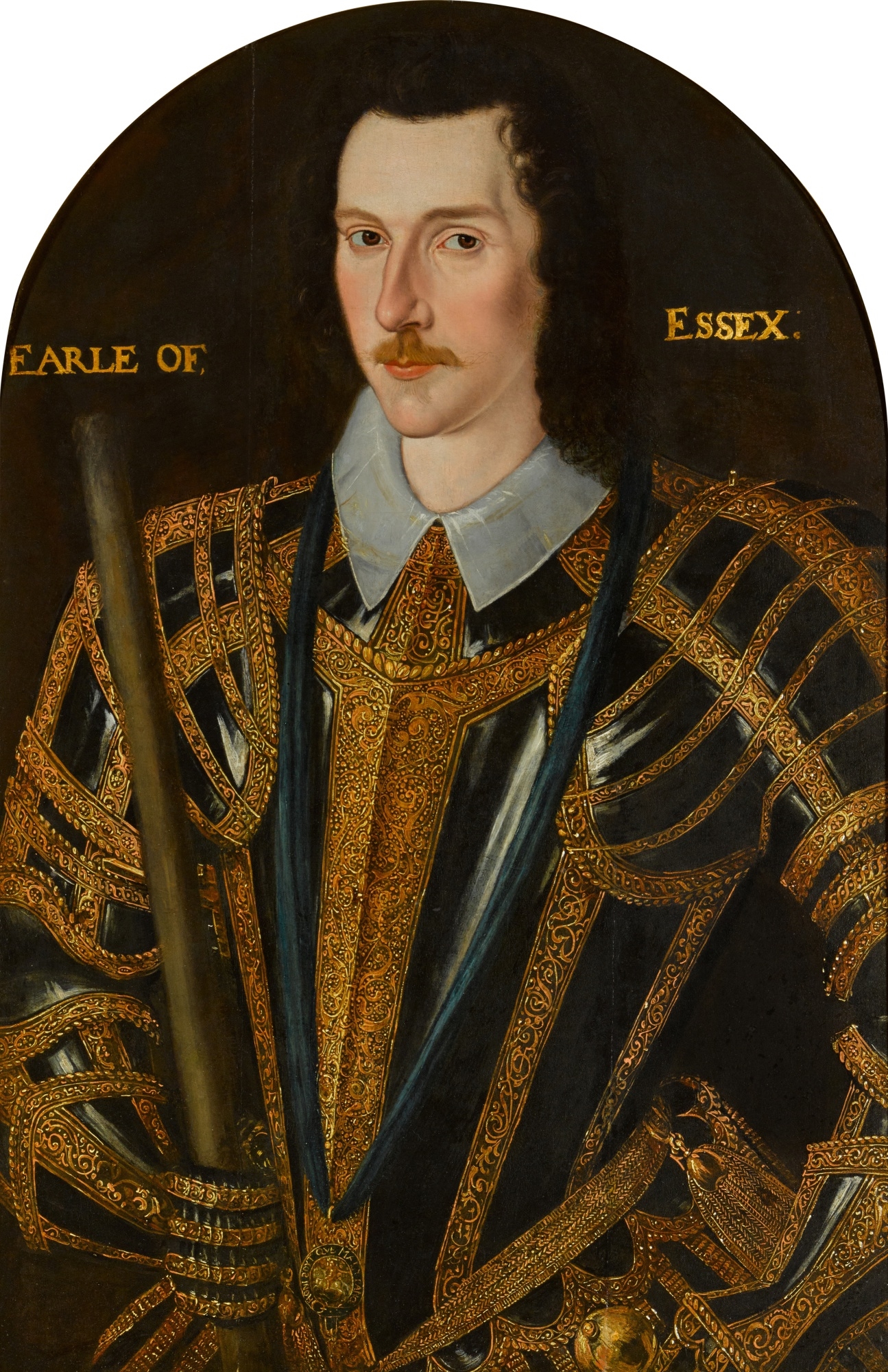 Sir William Segar | Portrait of a lady of the Vavasour family, half ...