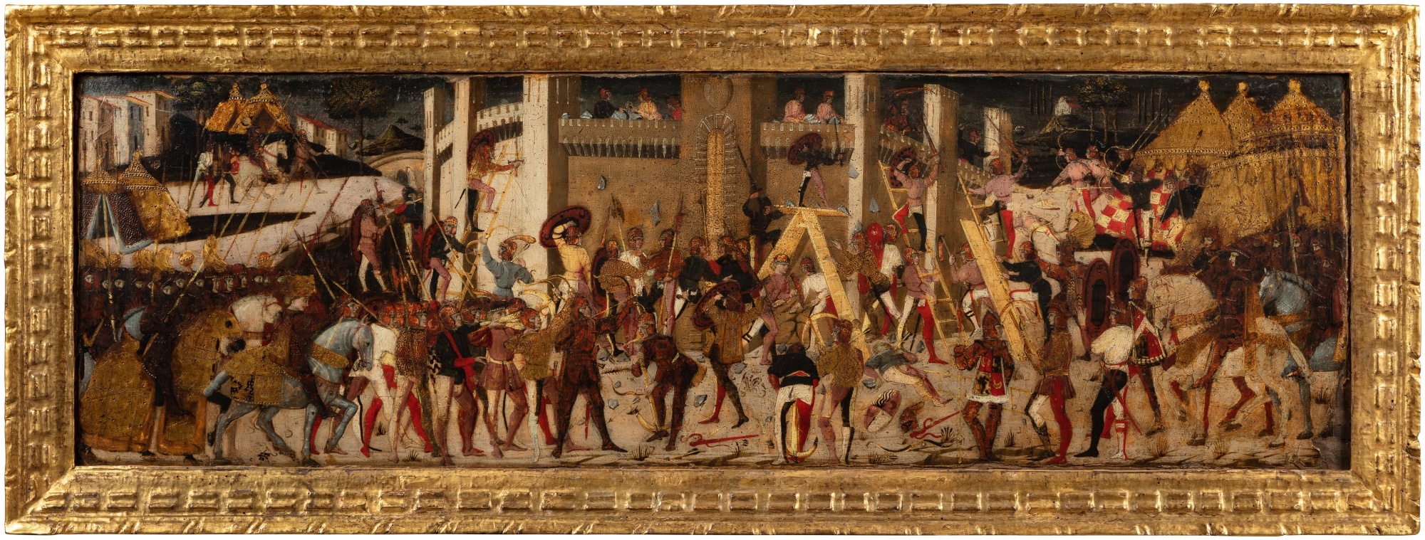 Florentine School, 15th Century | The Siege of Carthage, a cassone ...