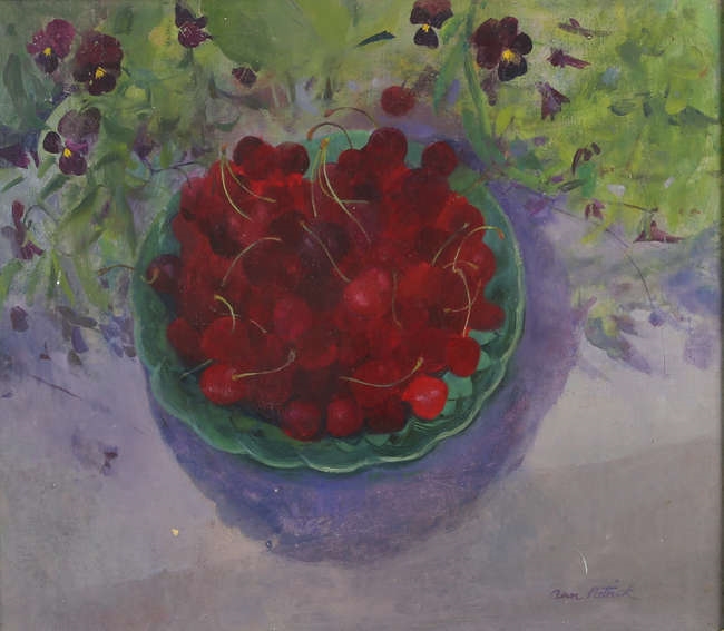 Ann Patrick | Cherries and Violas (1937) | MutualArt