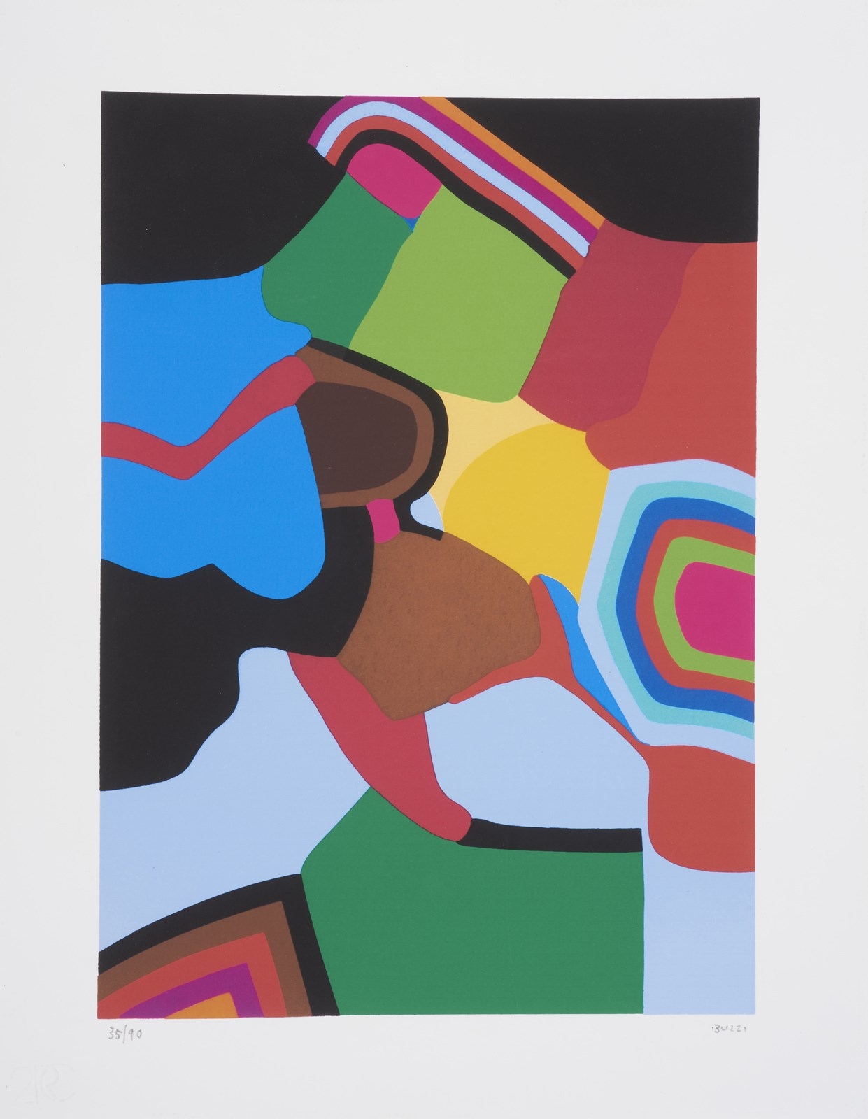 Alberto Burri | Tavola 5. Sheet from folder Serigrafie, 1973–1976 ...