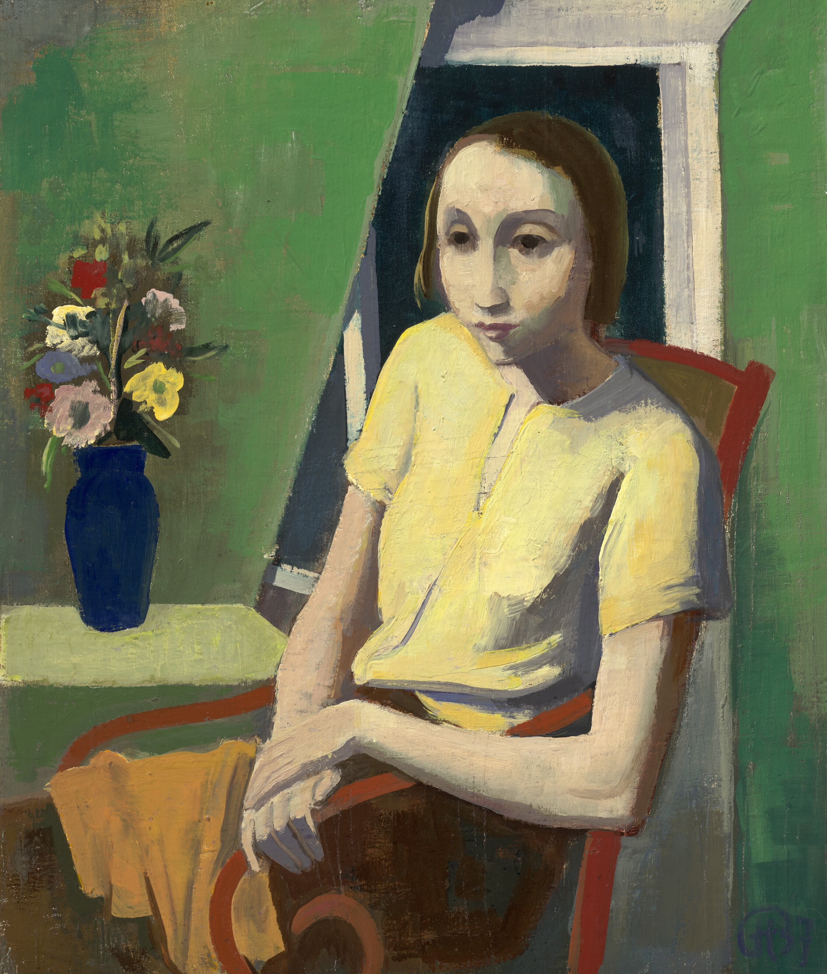 Karl Hofer | Mädchen in der Kammer (1937) | MutualArt
