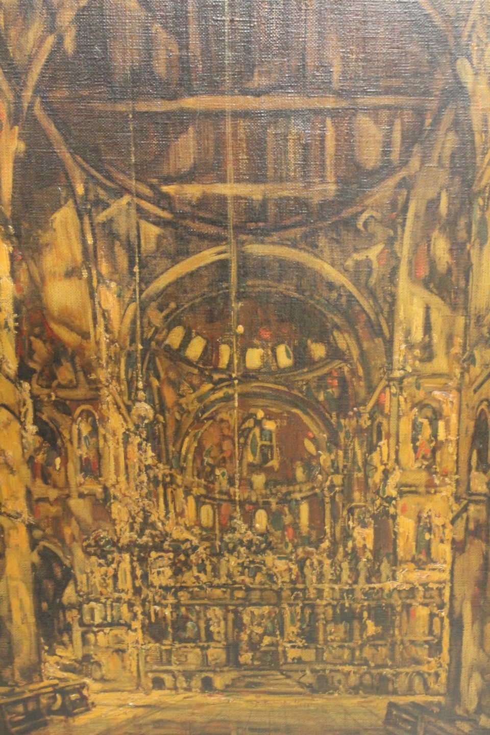 Otto Hamel | Interior of a Cathedral (1866) | MutualArt