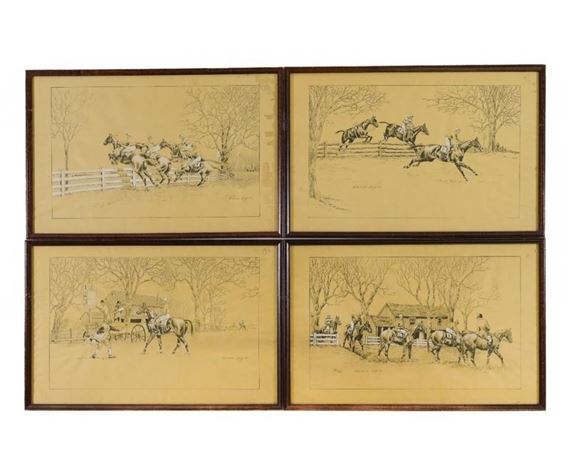 Edward King | FOUR EDWARD KING DRAWINGS | MutualArt