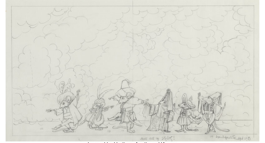 Maurice Sendak | Six Dancing Mice, Nutcracker, stage scrim study (1983 ...