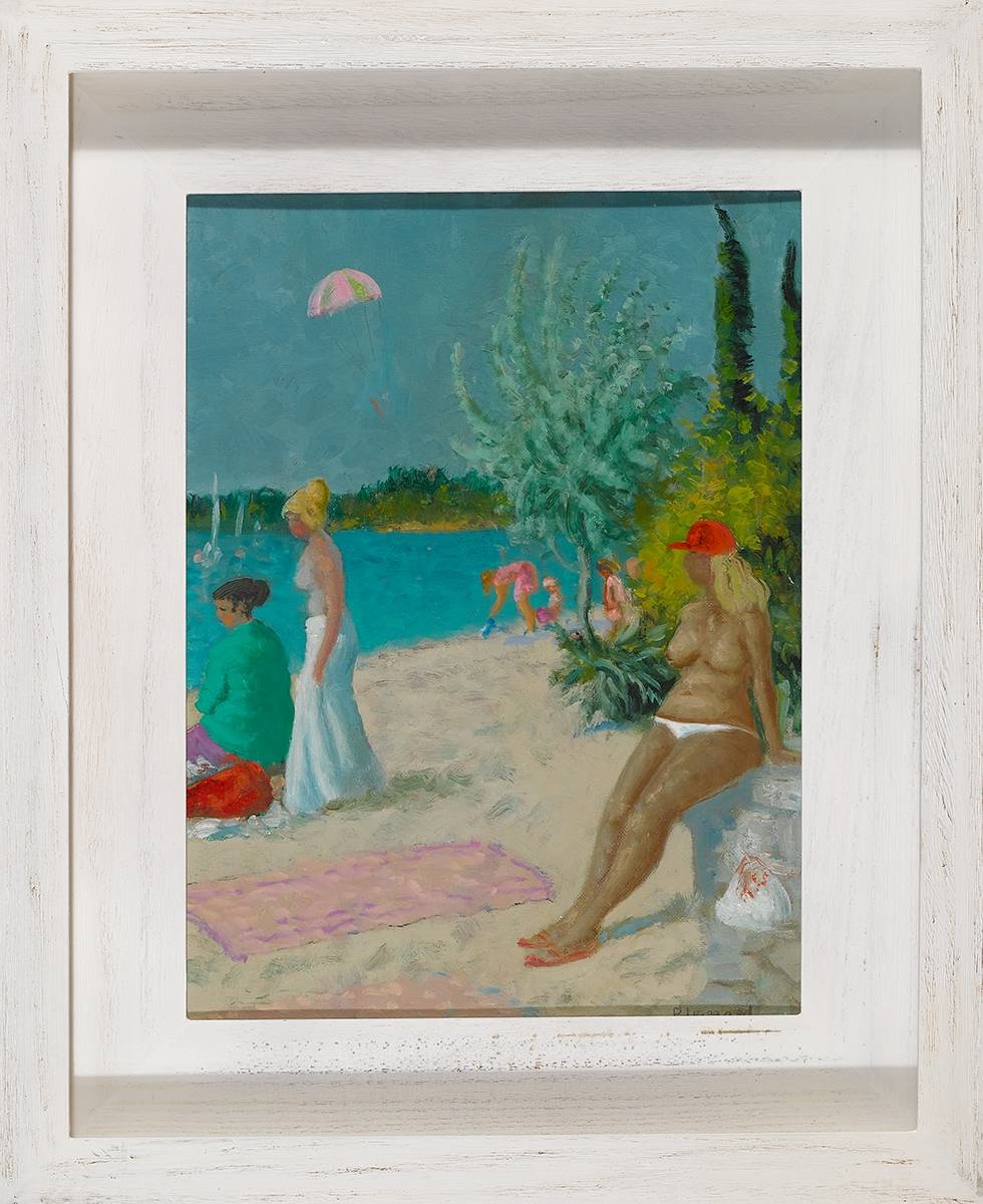 Patrick Leonard | EARLY ON THE BEACH, DASSIA, CORFU (1992) | MutualArt