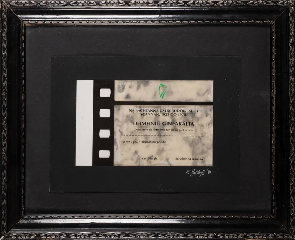 Robert Ballagh | IRISH FILM CERTIFICATE (1991) | MutualArt