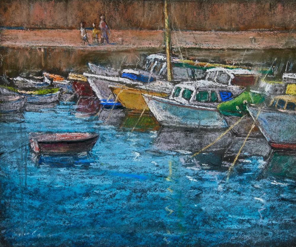Robert Taylor Carson | BOATS IN HARBOUR | MutualArt