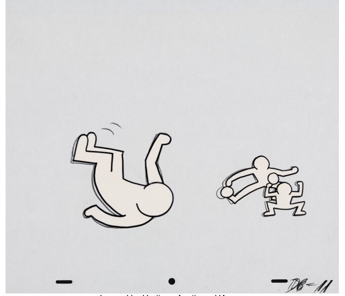 Keith Haring | Sesame Street Break-Dancers (3 works) | MutualArt