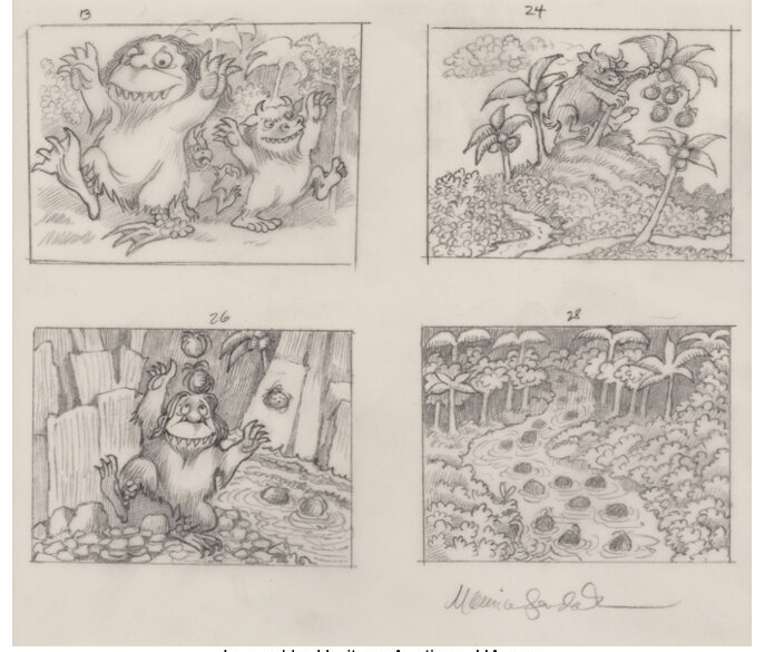 Maurice Sendak | Martha's Coconuts and Masks, Bell Atlantic Wild Things ...