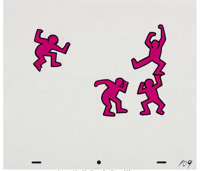 Keith Haring | Sesame Street animation drawings (3 works) (1987 ...