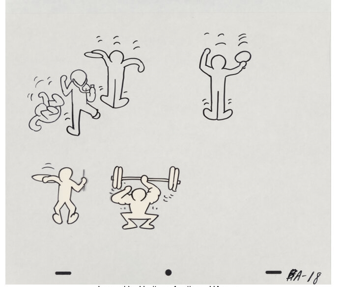 Keith Haring | Sesame Street animation drawings (3 works) (1987 ...