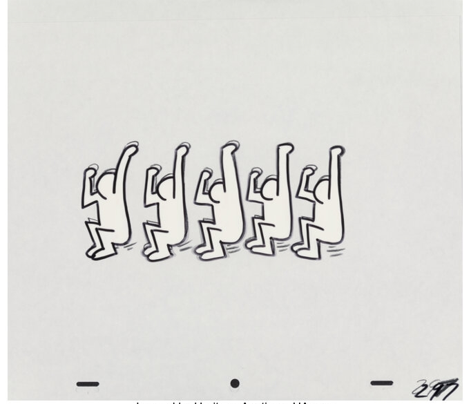 Keith Haring | Sesame Street animation drawings (3 works) (1987 ...