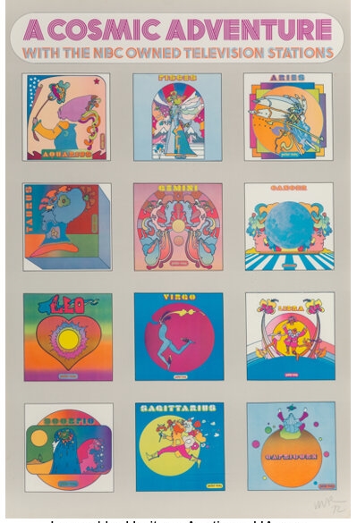 Peter Max | A Cosmic Adventure poster (1972) | MutualArt