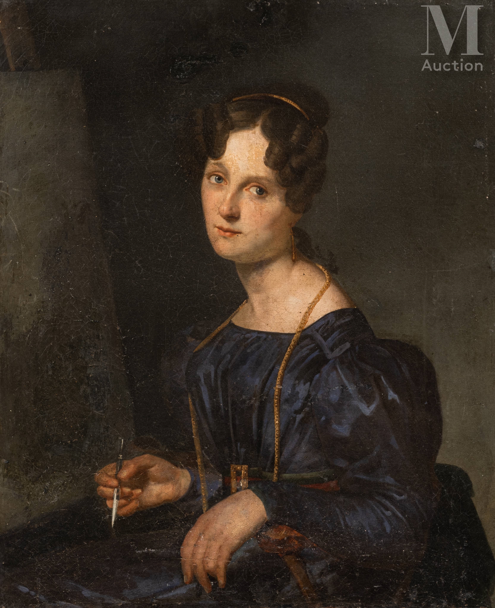 French School, 19th Century | Portrait de Léonie d’Anthès de Heeckeren ...