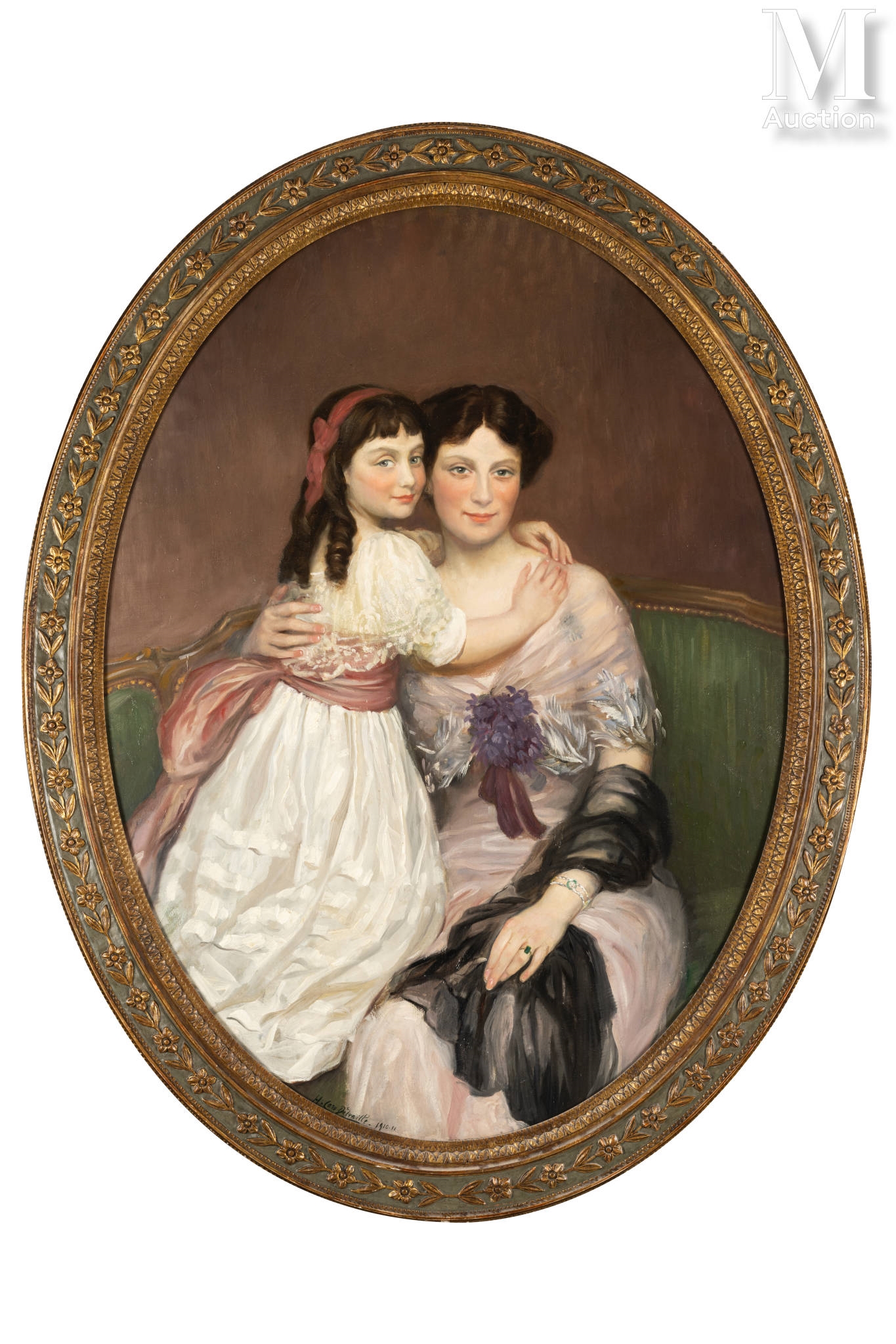 Henry Caro-Delvaille | Portrait présumé de Madame S. et sa fille (1910 ...