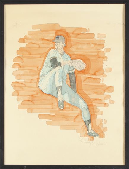 Richard Patterson | An original Richard Patterson watercolor painting ...