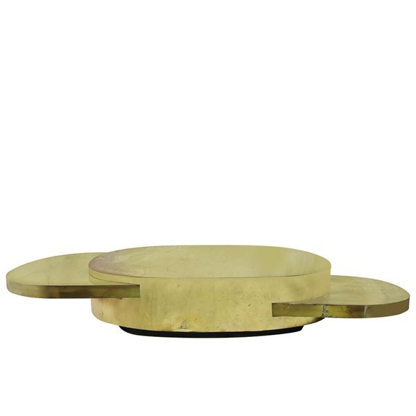 Gabriella Crespi | Iconic coffee table mod. Extendable ellipse (70s) | MutualArt