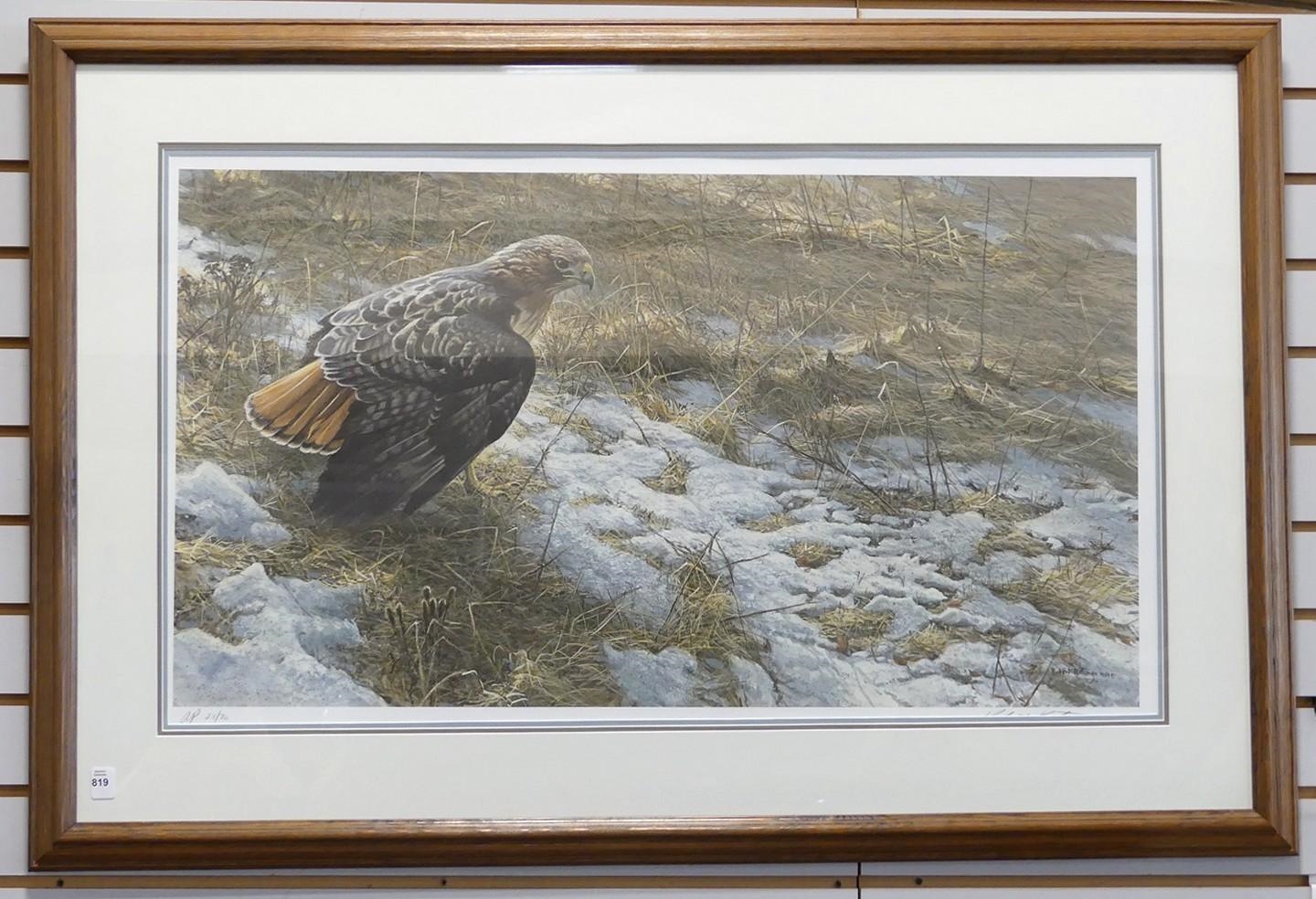 Robert McLellan Bateman | Spring Thaw - Red Tailed Hawk | MutualArt