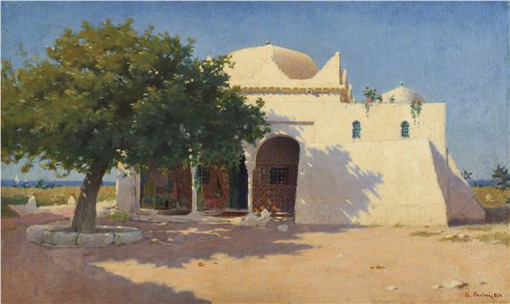 Alberto Pasini | Casa presso Brussa (1874) | MutualArt