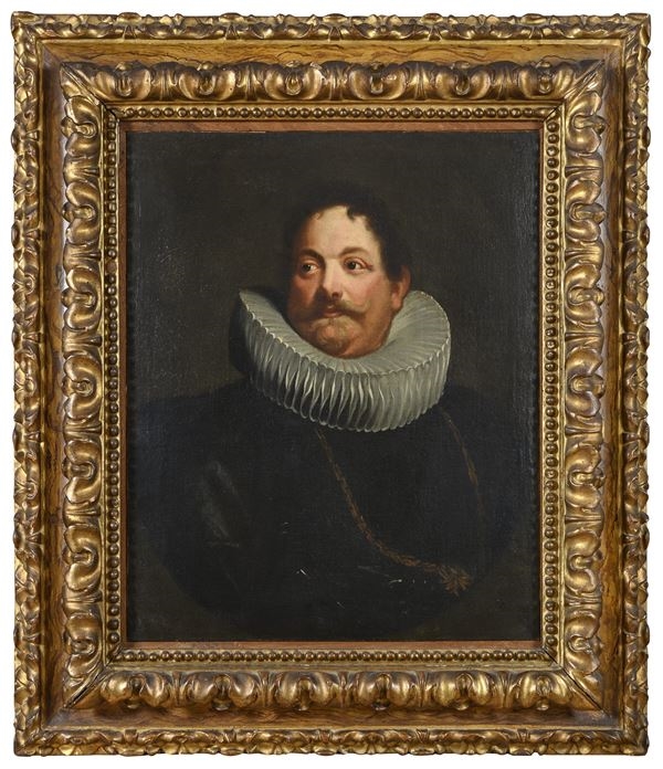 Flemish School 17th Century | RITRATTO DI NOTABILE CON GORGIERA | MutualArt