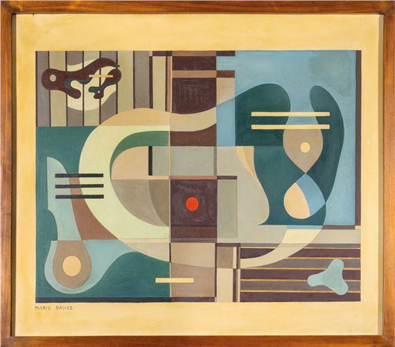 Mario Radice | Dinamismo sinuoso in verde e bruno (1940 - 1942) | MutualArt