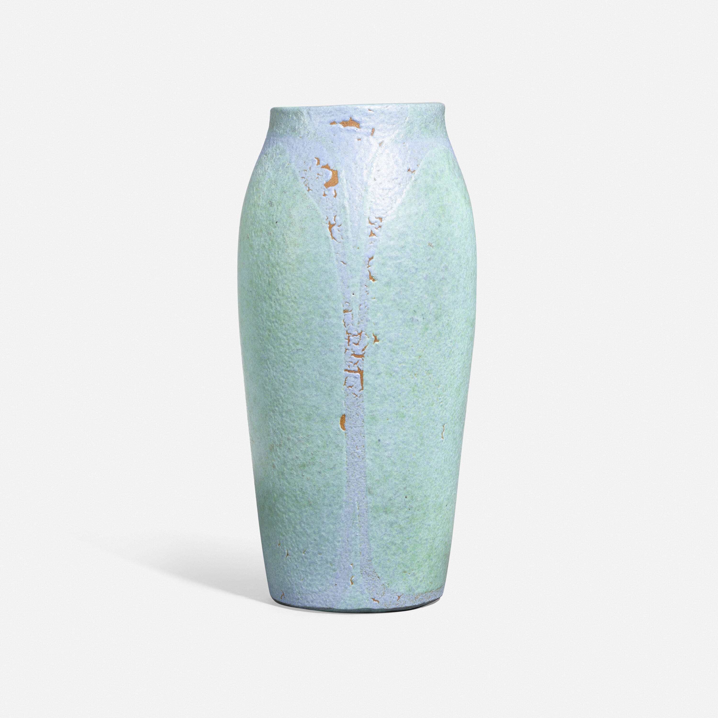 Zark Pottery | Vase with alternating floral and panel design (Circa ...
