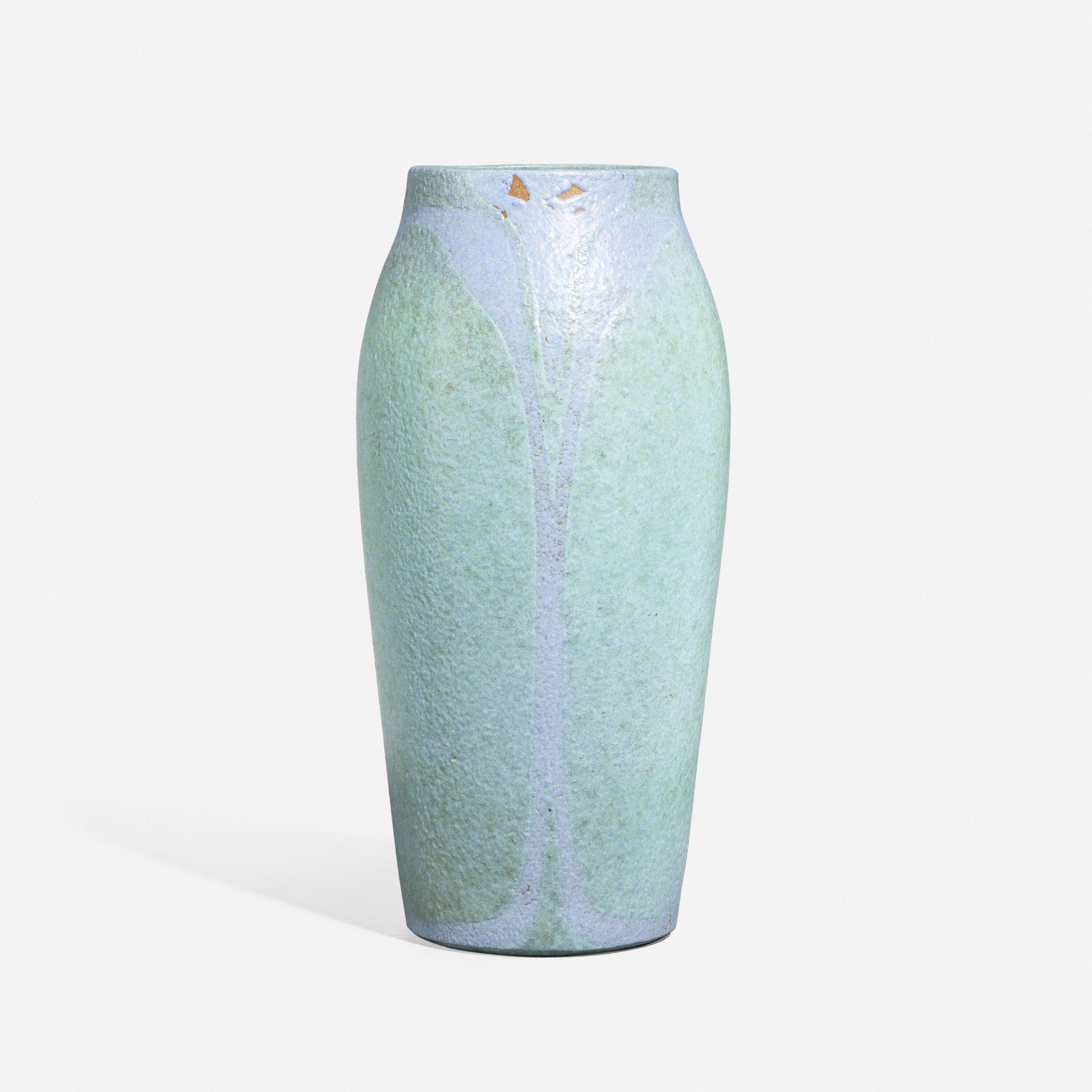 Zark Pottery | Vase with alternating floral and panel design (Circa ...