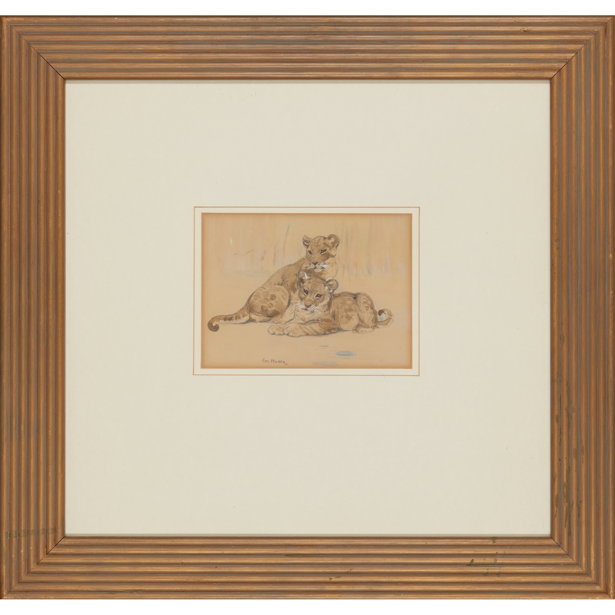 William Walls | LION CUBS and Polar Bear | MutualArt