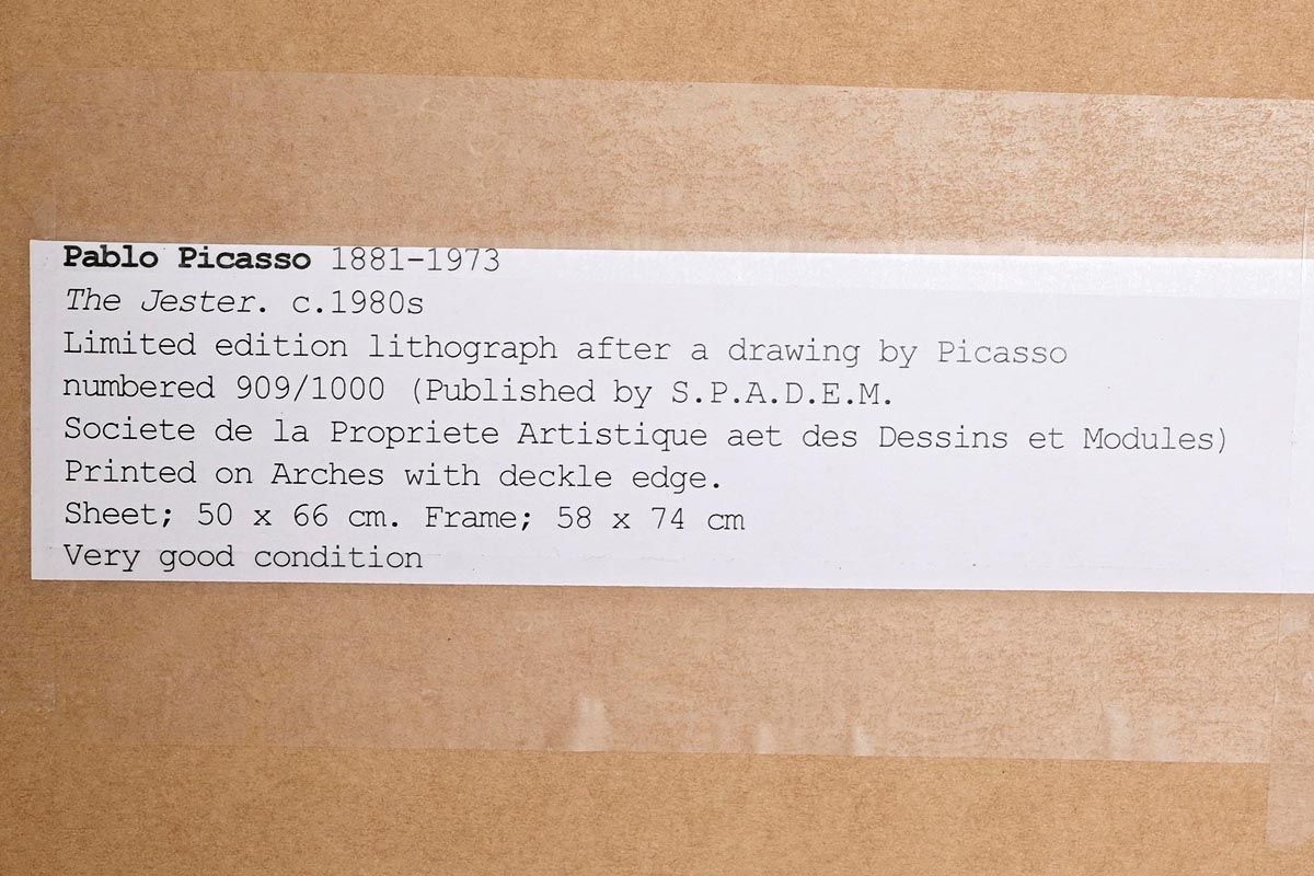 Pablo Picasso | The Jester c.1980's | MutualArt