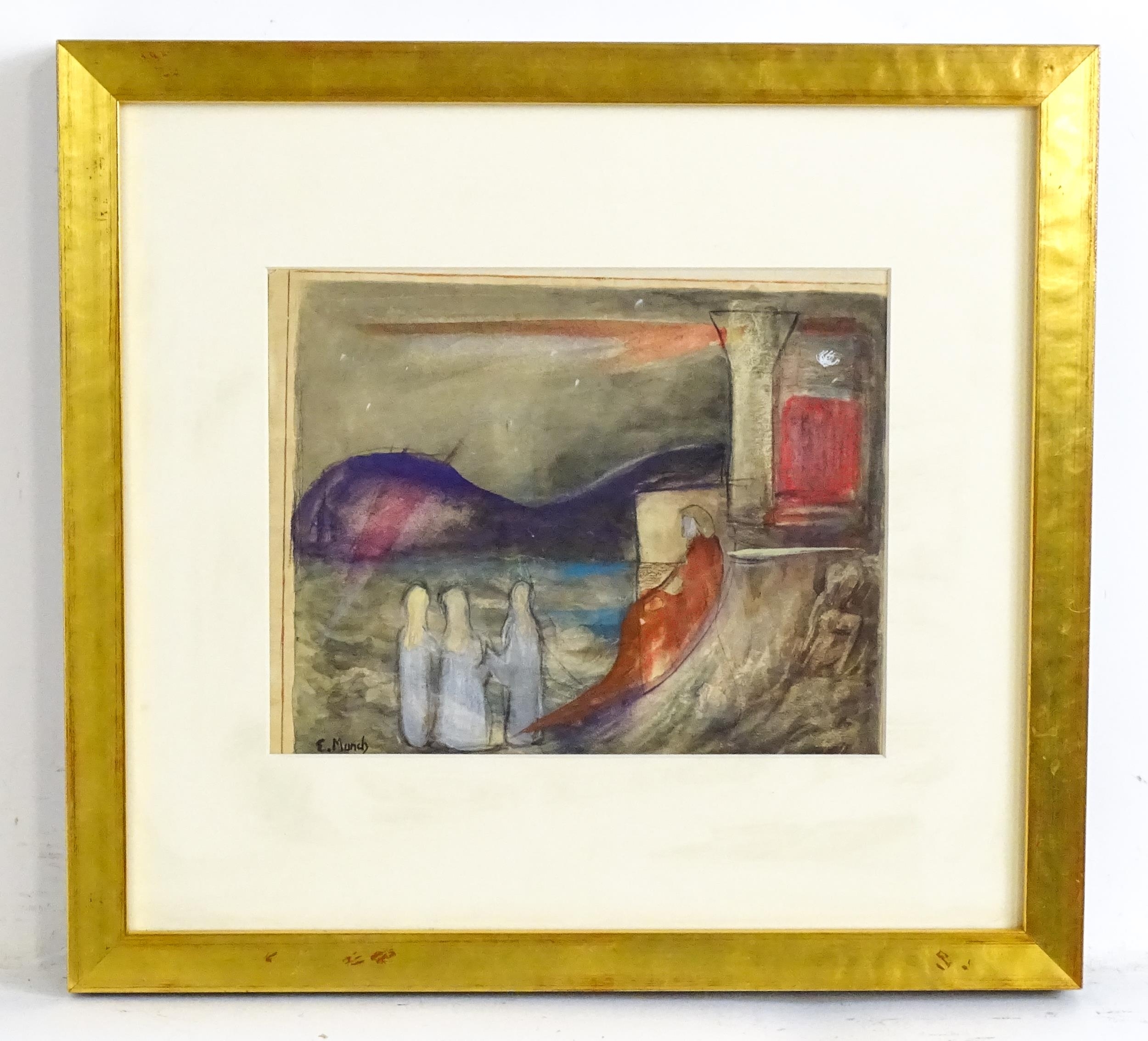 Edvard Munch | Coastal scene with figures | MutualArt