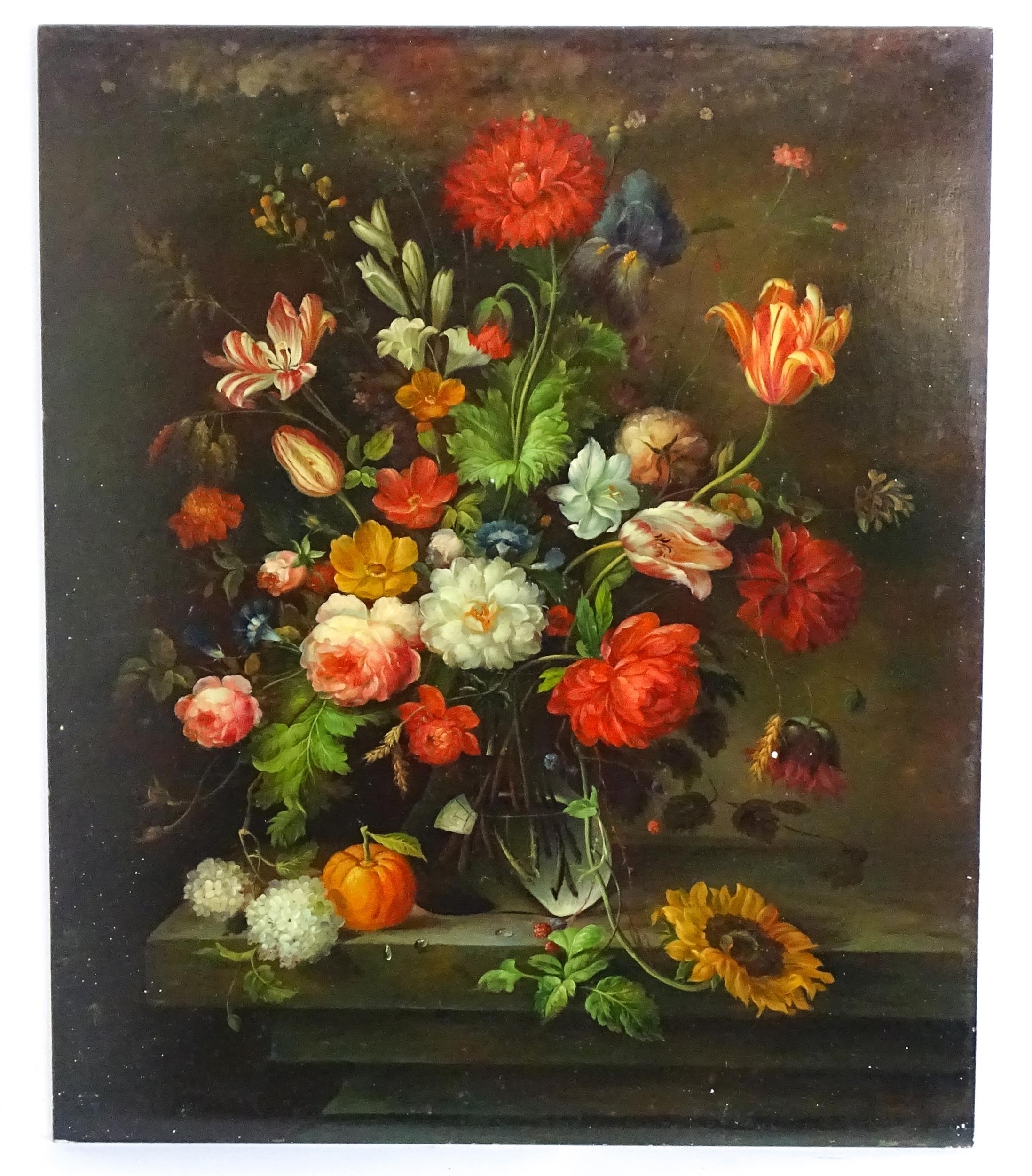 Thomas Webster | Summer blooms in a glass vase | MutualArt
