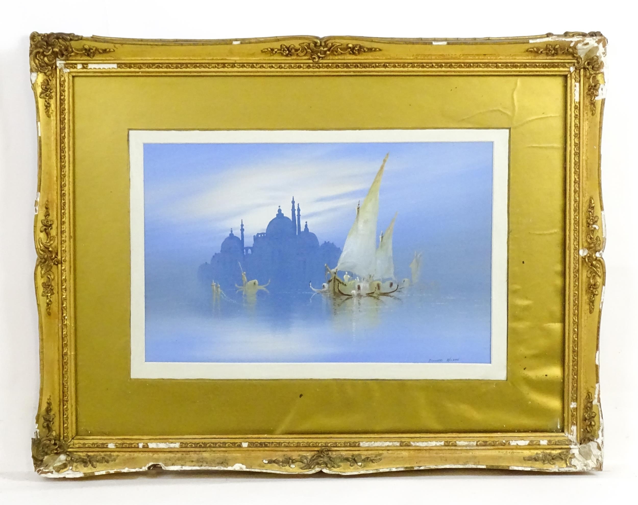 Furness Wilson | A view of Constantinople from the water with boats in ...
