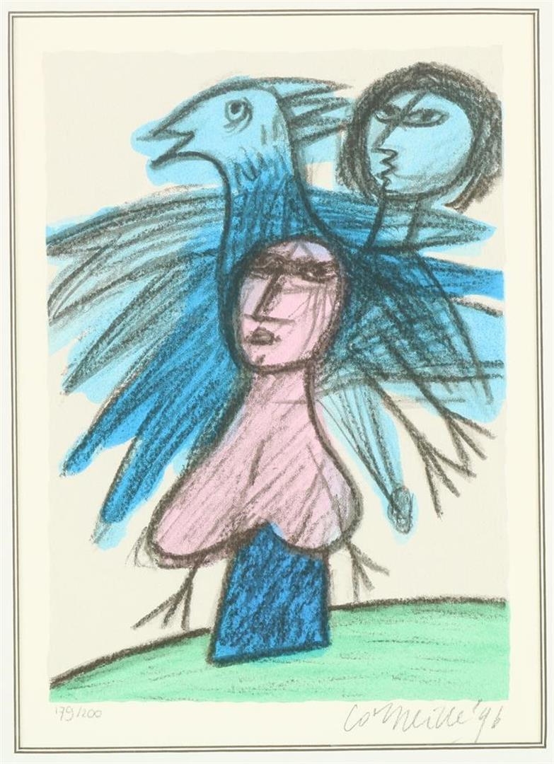 Corneille | Vrouw en vogel (96) | MutualArt