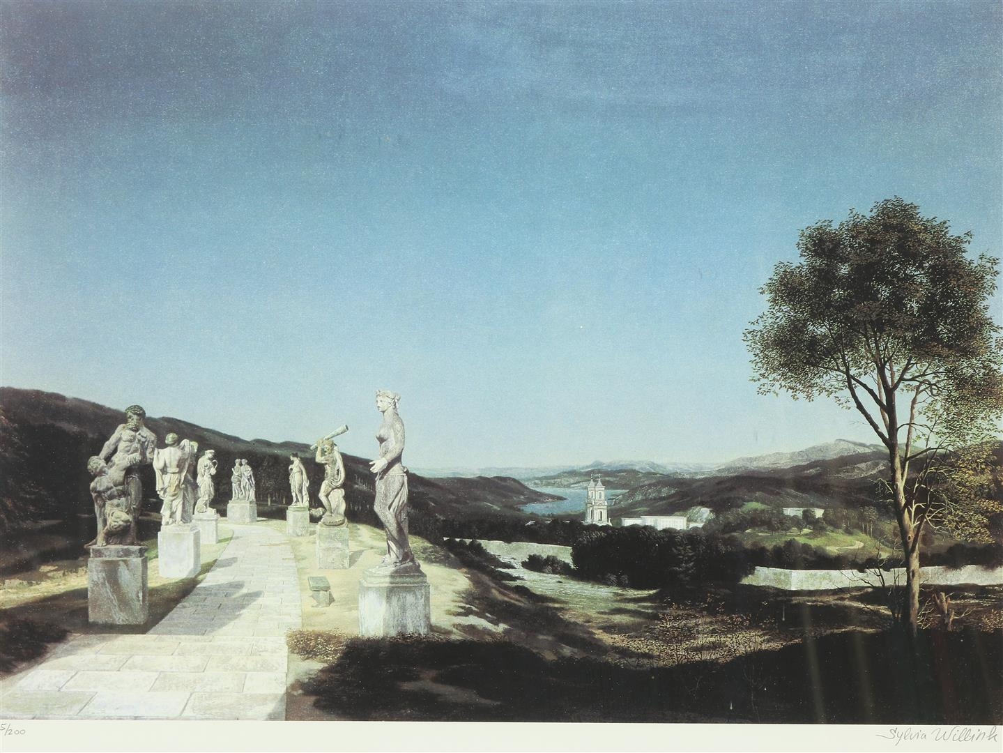 Carel Willink | Terras met sculpturen | MutualArt