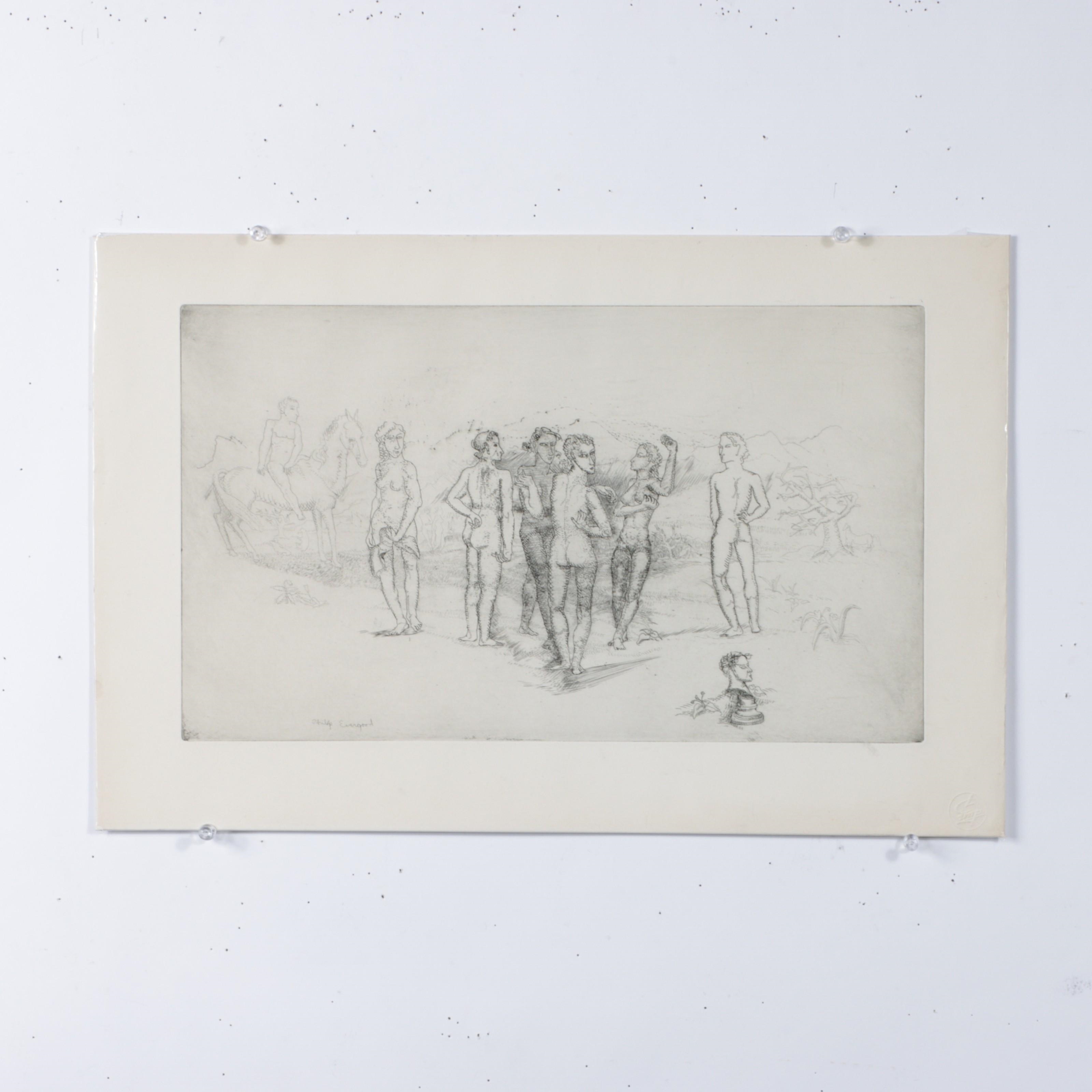 Philip Evergood | Beginning of a Dance, 1930 (20th Century) | MutualArt