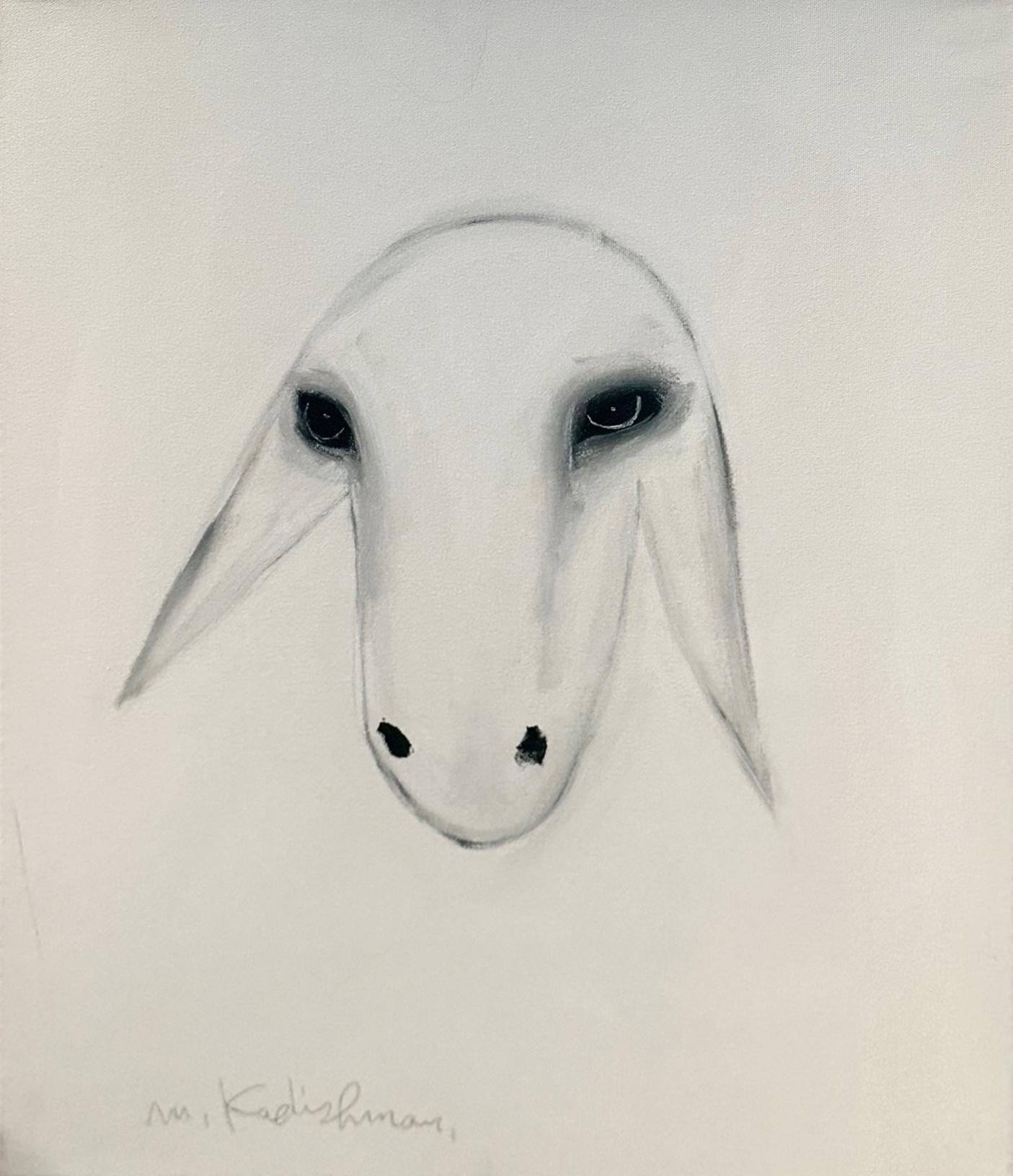 Menashe Kadishman | White sheep | MutualArt