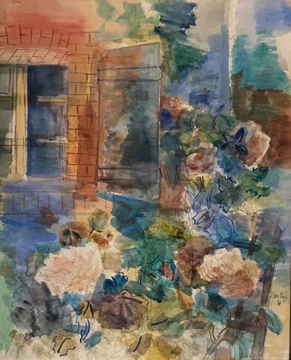 Jean Dufy | Flowers neat to a window (1924) | MutualArt