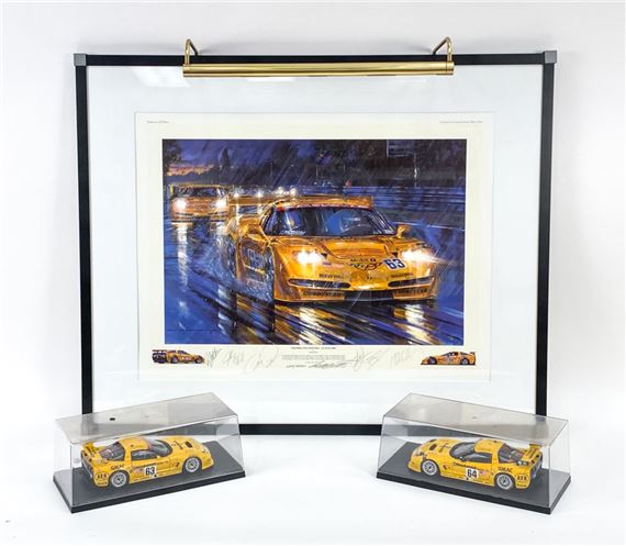 Nicholas Watts | LE MANS 2001 PRINT W/ MODEL CARS (2001) | MutualArt